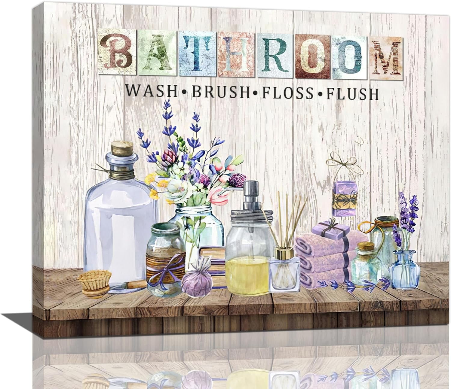 Farmhouse Bathroom Decor Wall Art Funny Bathroom Sign Pictures Wall ...