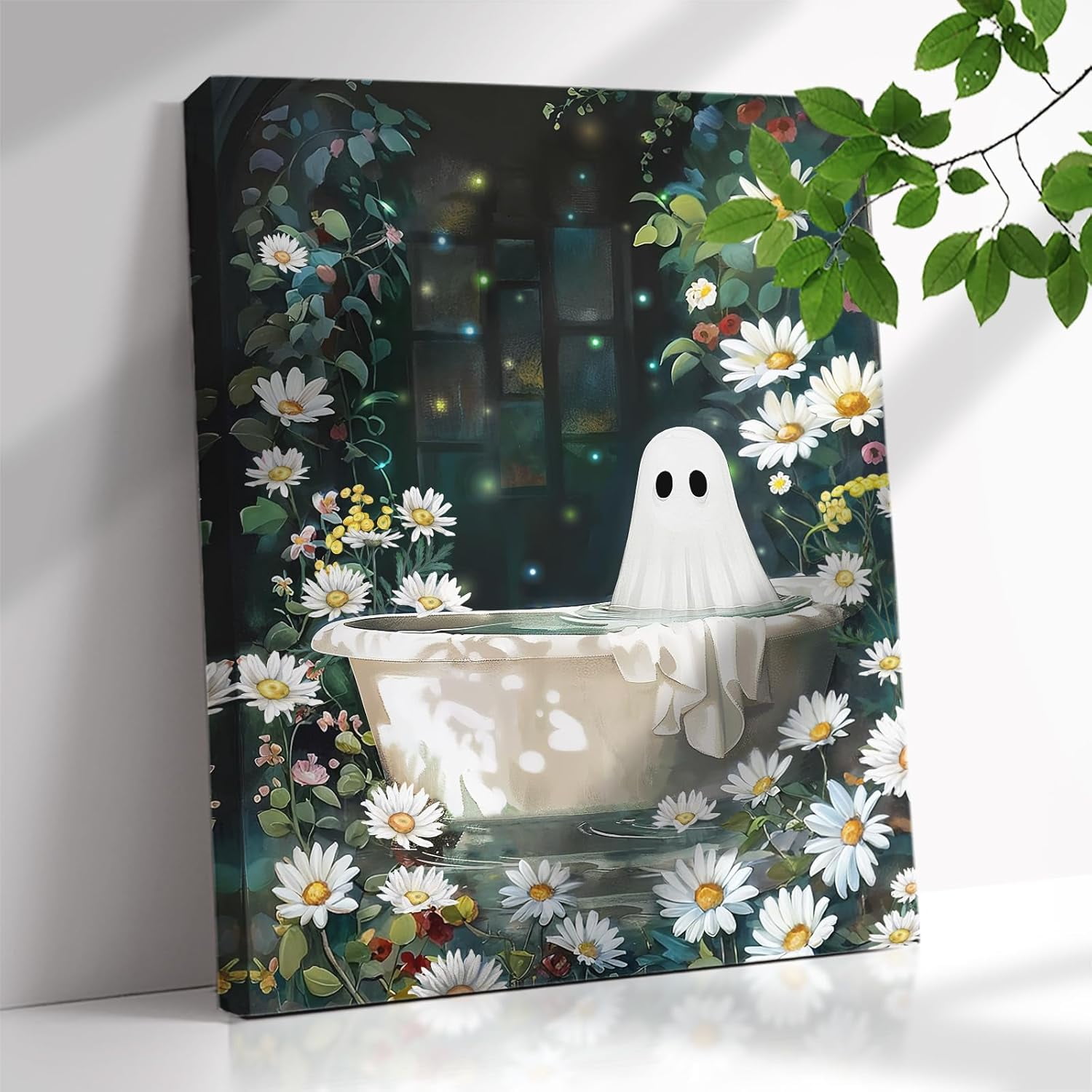 Farmhouse Bathroom Decor Wall Art Rustic Flower and Butterfly Bathrooms ...