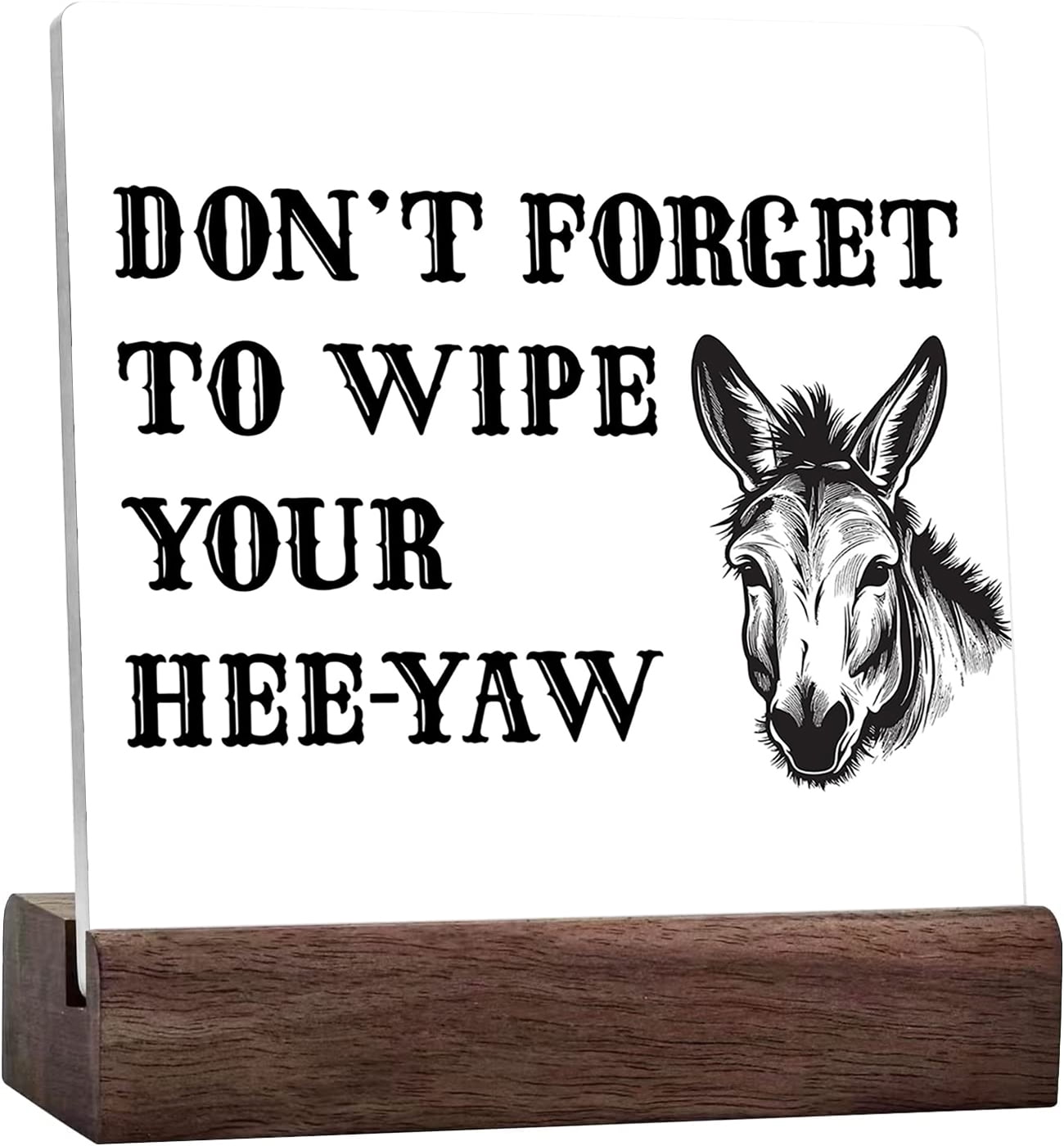 Farmhouse Bathroom Decorations, Funny Bathroom Signs Don't Forget to ...