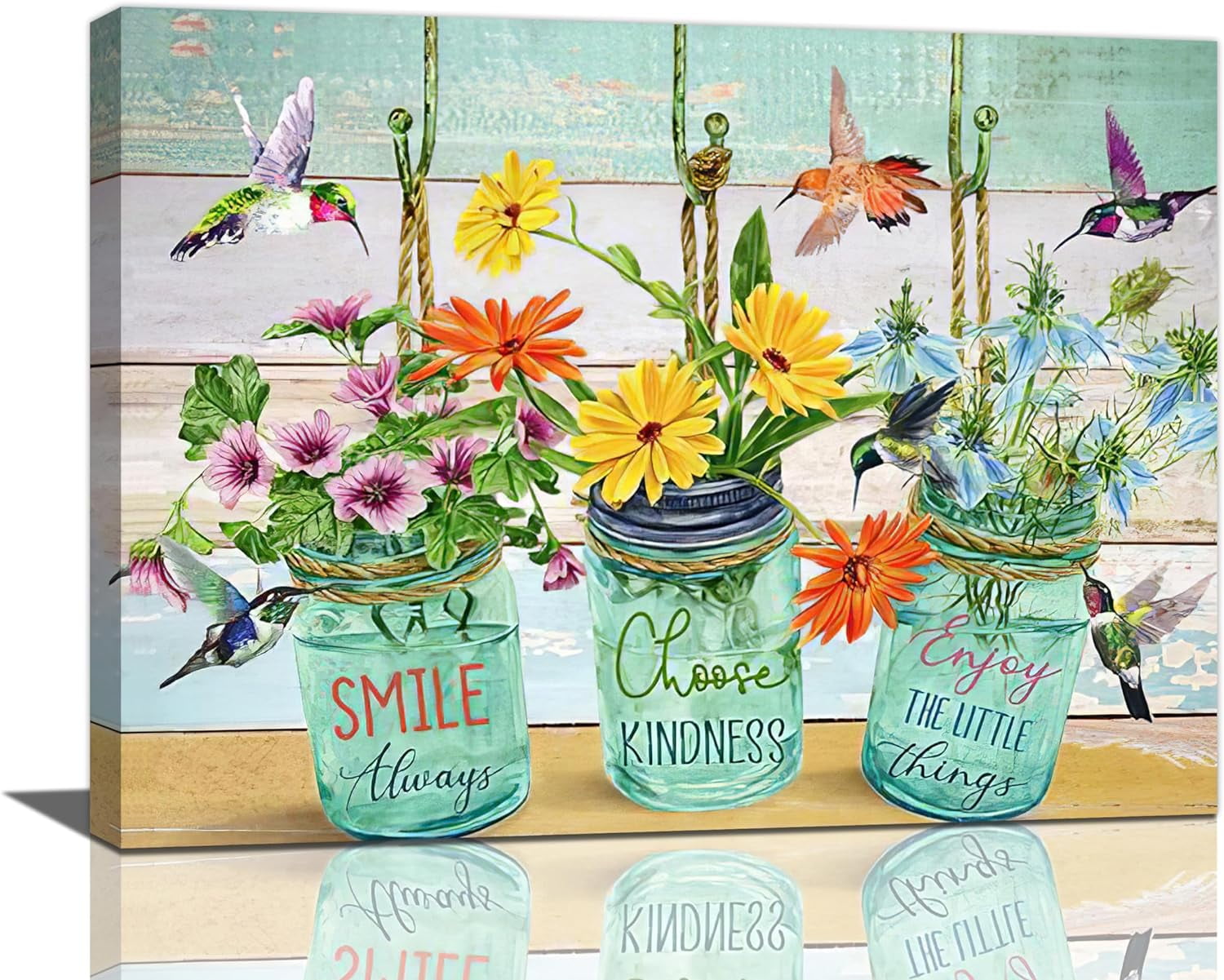 Farmhouse Bathroom Flower Wall Art Flower in Vase Pictures Wall Decor ...