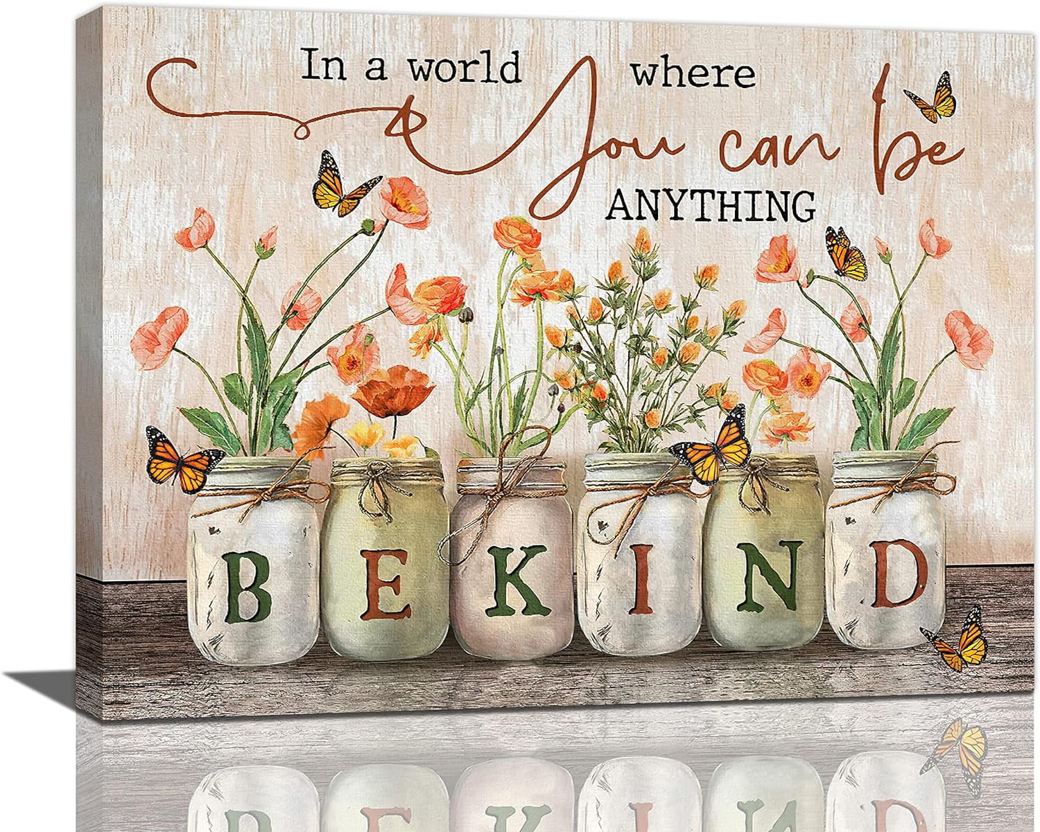 Farmhouse Bathroom Poppy Decor Wall Art Floral Bathroom Pictures for ...