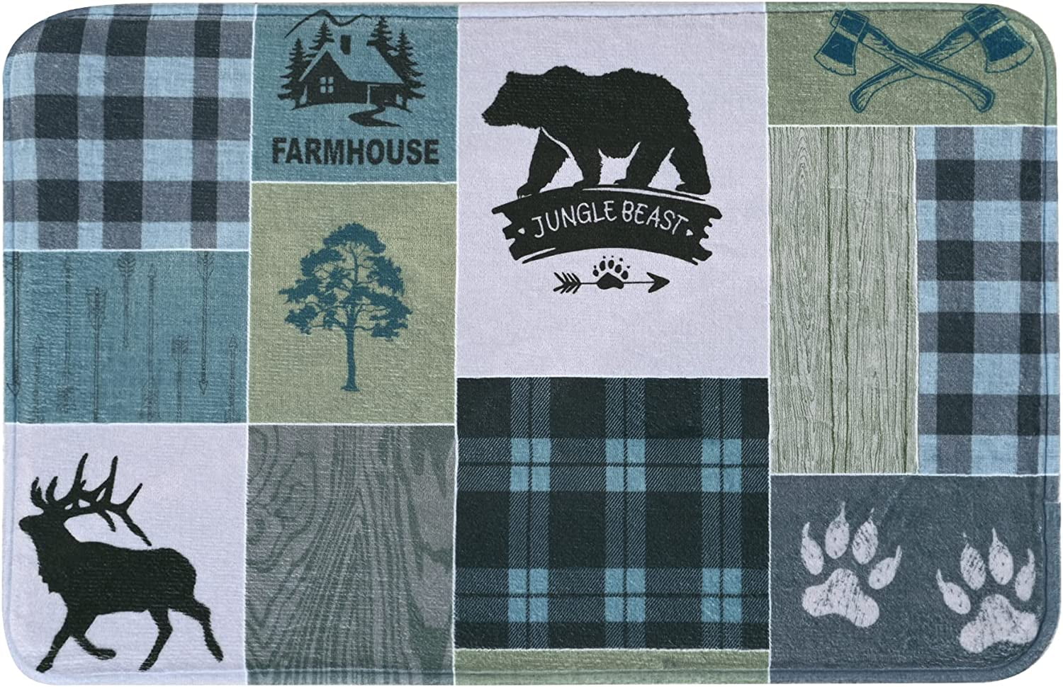 Farmhouse Bathroom Rug Mat, 24''''X16'''', Super Soft and Absorbent ...