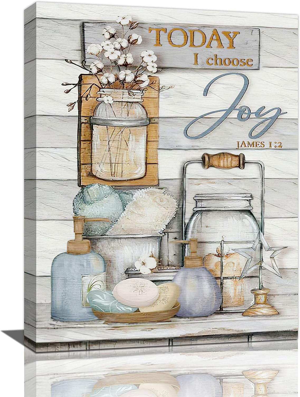 Farmhouse Bathroom Wall Art Rustic Country Bathroom Pictures Wall Decor ...