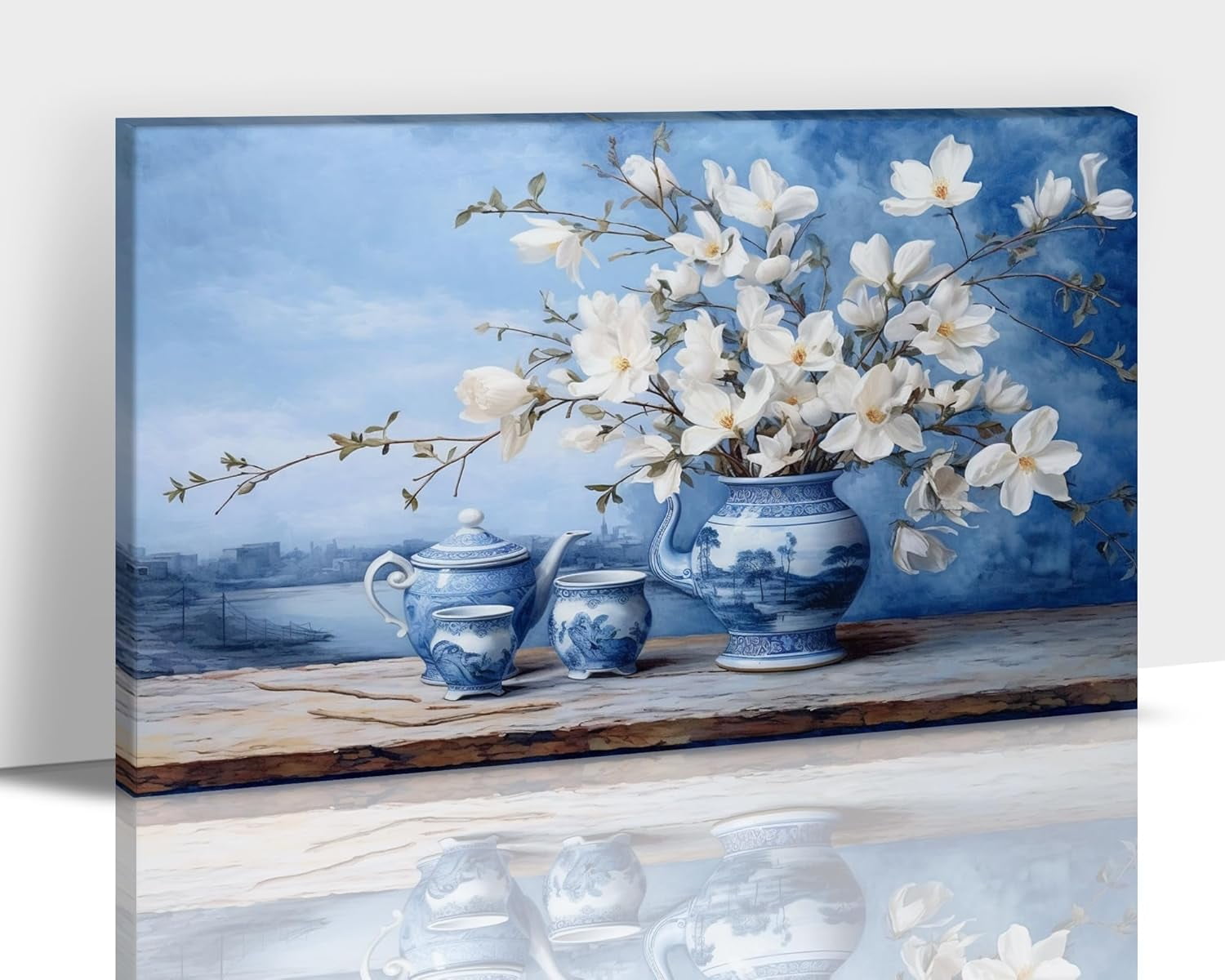 Farmhouse Bathroom Wall Decor Rustic Bathroom Wall Art, Cotton Canvas Print Country Farmhouse ...