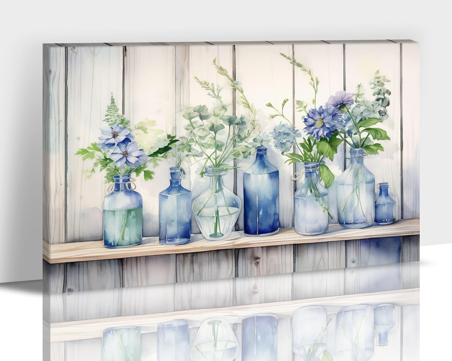 Farmhouse Bathroom Wall Decor Rustic Bathroom Wall Art, Cotton Canvas ...