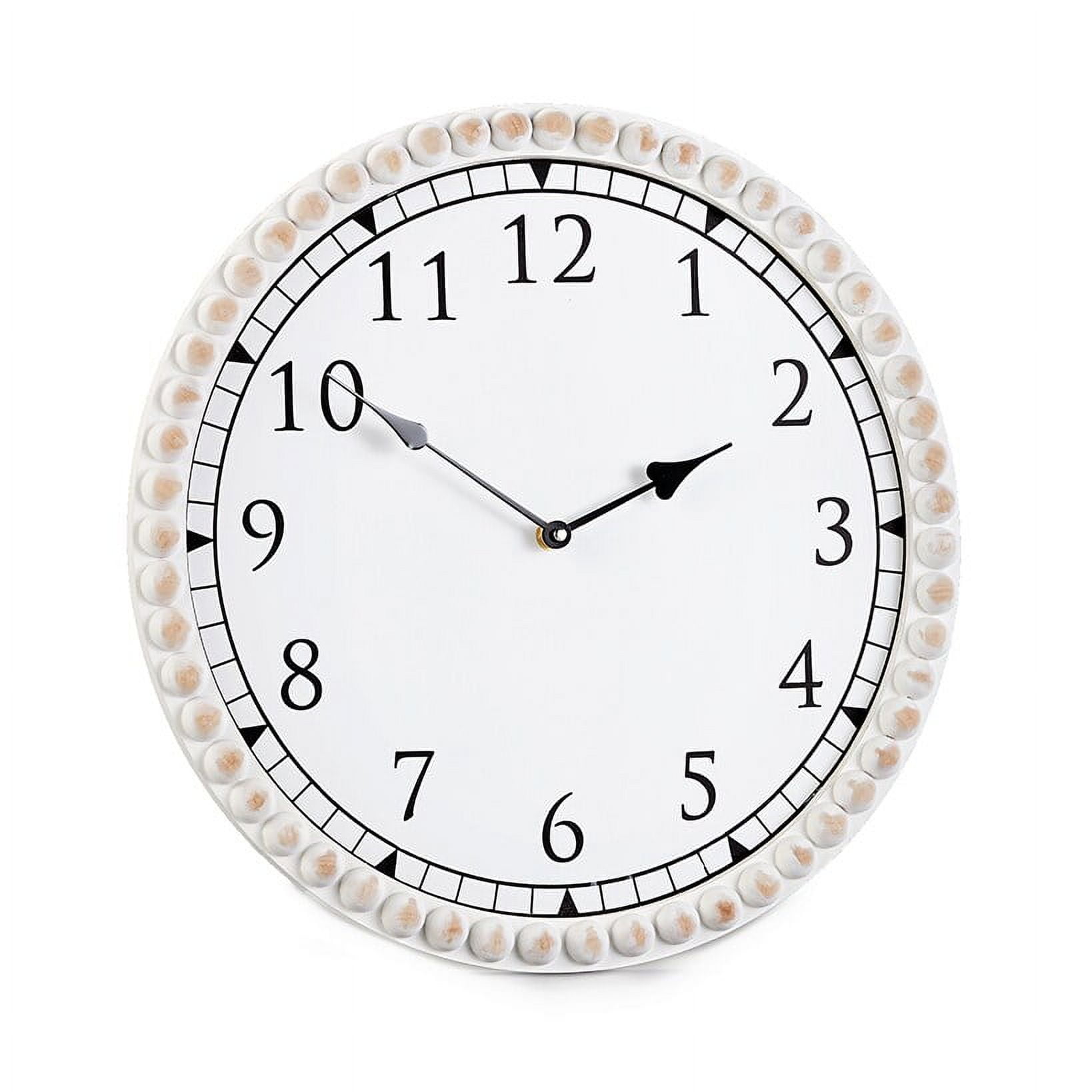 Farmhouse Beaded Clocks or Mirrors - Round Clock - Walmart.com