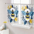Farmhouse Bees Sheer Curtains for Living Room Bedroom Spring Summer ...