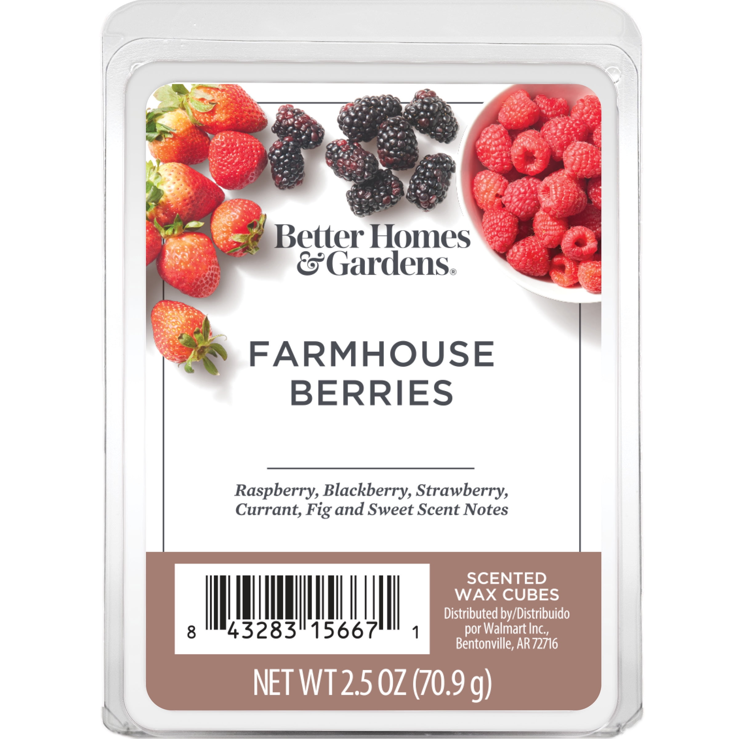 Farmhouse Berries Scented Wax Melts, Better Homes and Gardens, 2.5 oz ...