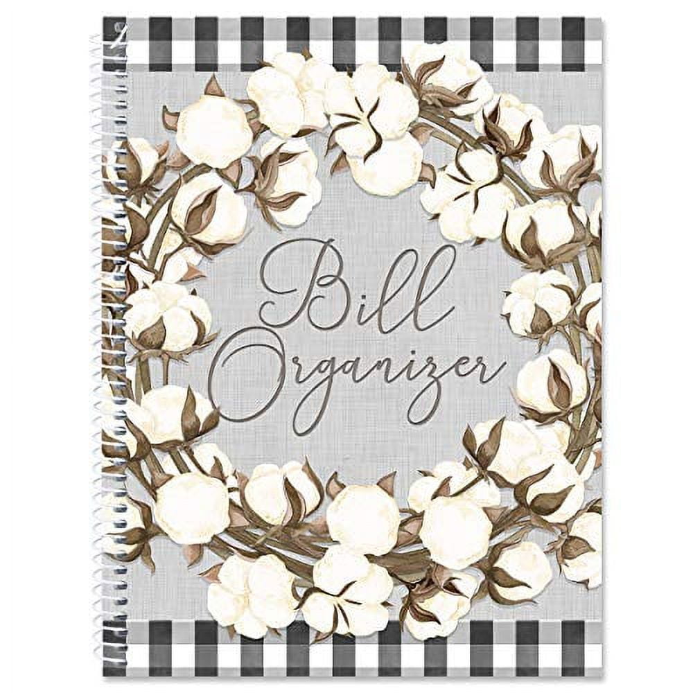 Farmhouse Bolls Bill Paying Organizer Book - Personal Account book, 9 ...
