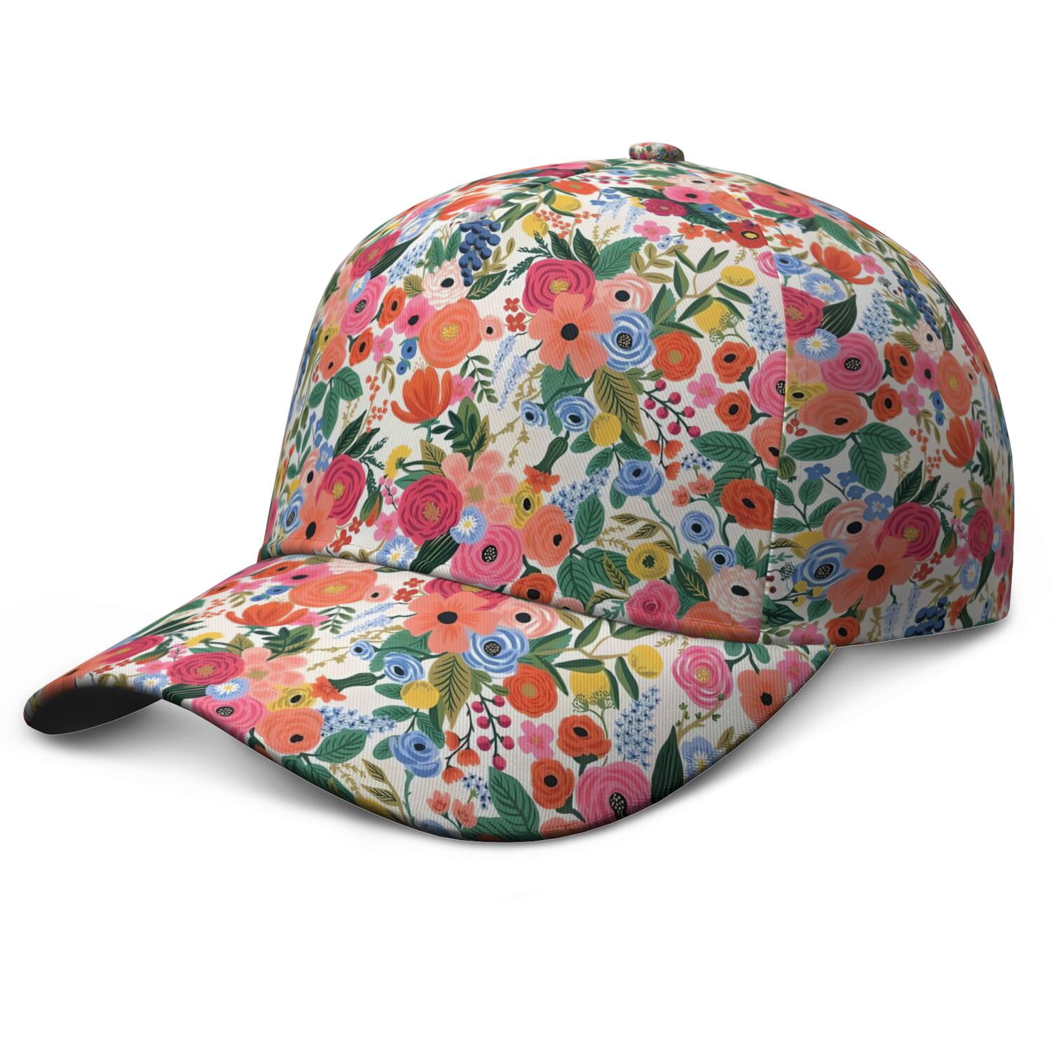 Farmhouse Bright Baseball Cap – Floral Botanical Dad Hat Featuring ...