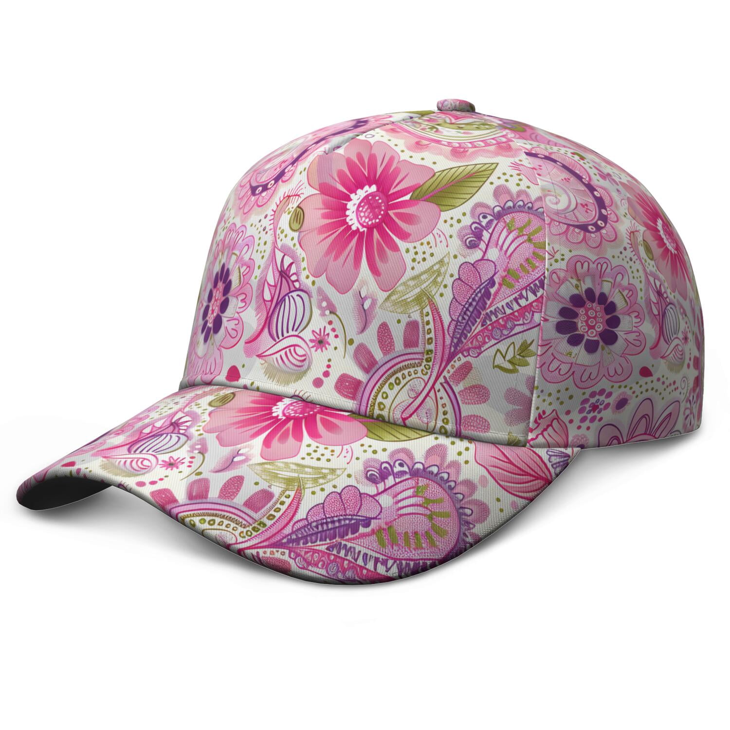 Farmhouse Bright Baseball Cap – Floral Botanical Dad Hat Featuring ...