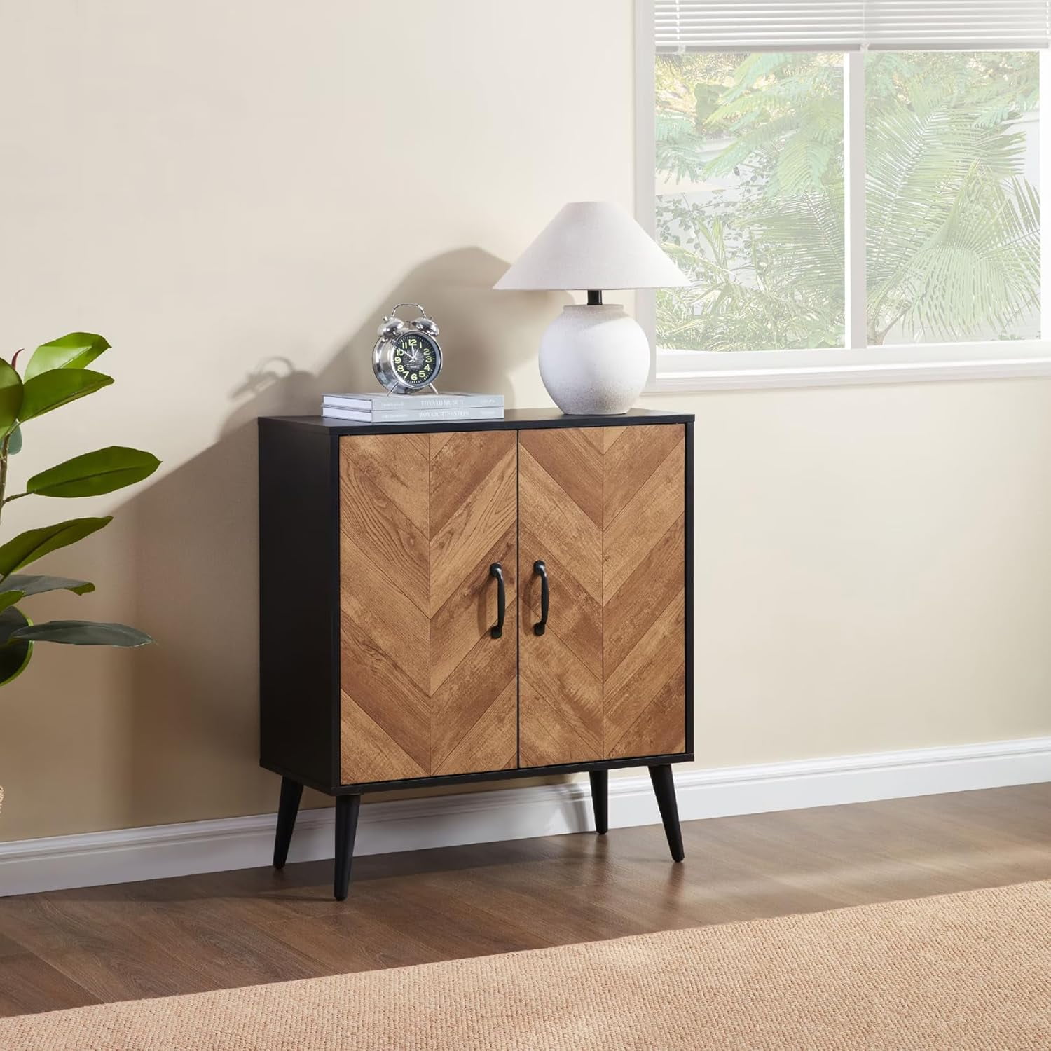 Farmhouse Buffet Kitchen Storage Cabinet, Barn Door Accent Coffee Bars ...