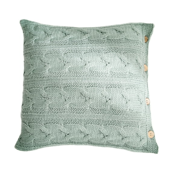 Farmhouse Cable Knitted Pattern Throw Pillow for Case Simple Solid ...