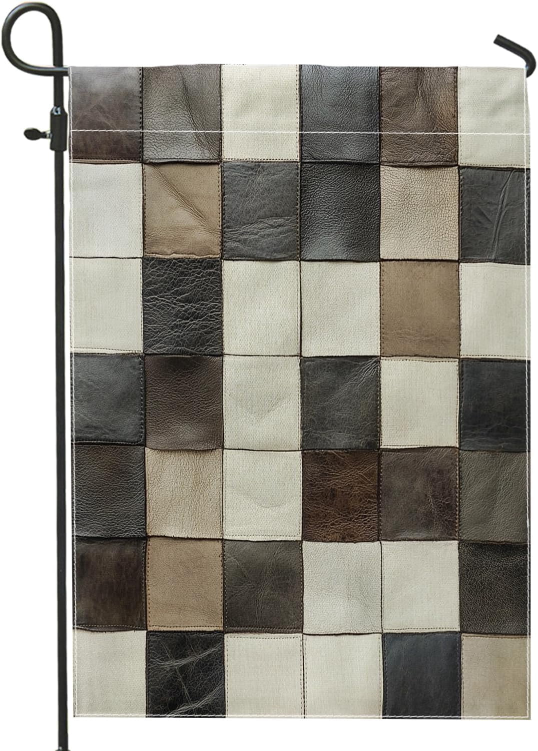 Farmhouse Check Garden Flag 12x18 Inch Double Sided Plaid Geometric ...