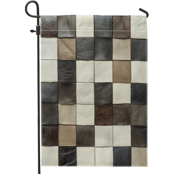 Farmhouse Check Garden Flag 12x18 Inch Double Sided Plaid Geometric ...