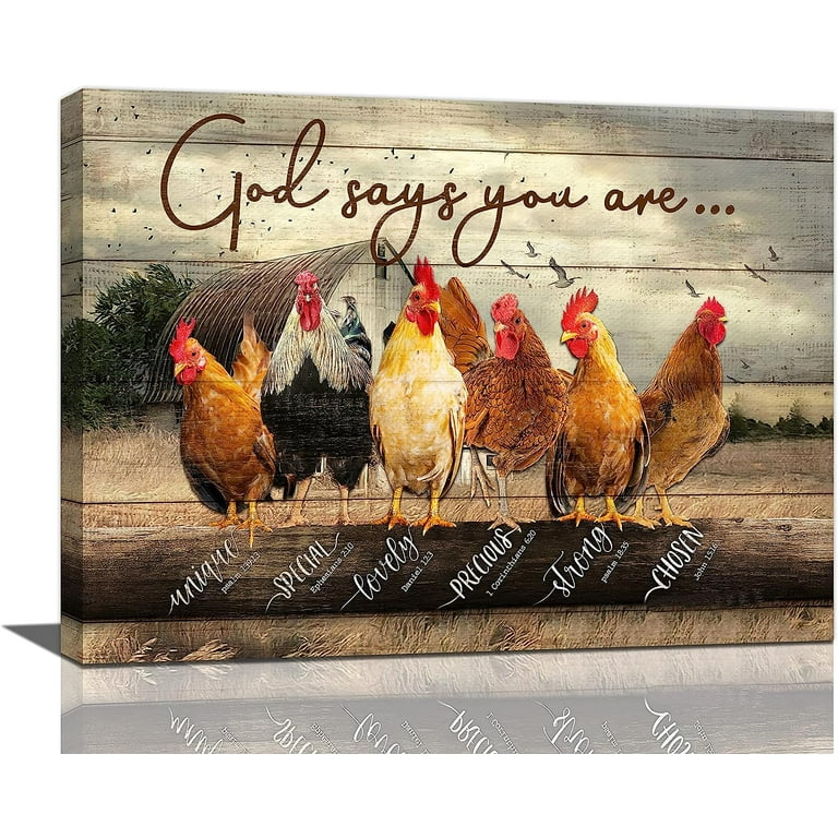 hen wall art