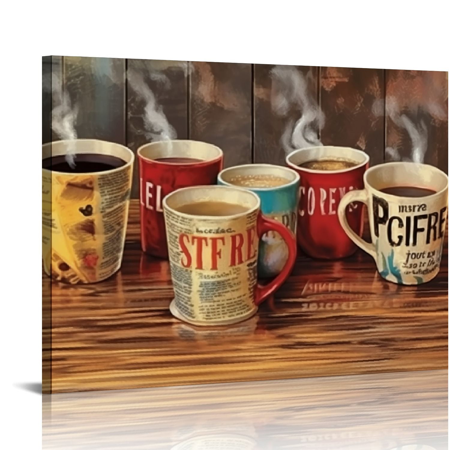 Farmhouse Christian Coffee Wall Art Rustic Kitchen Christ Coffee Wall ...