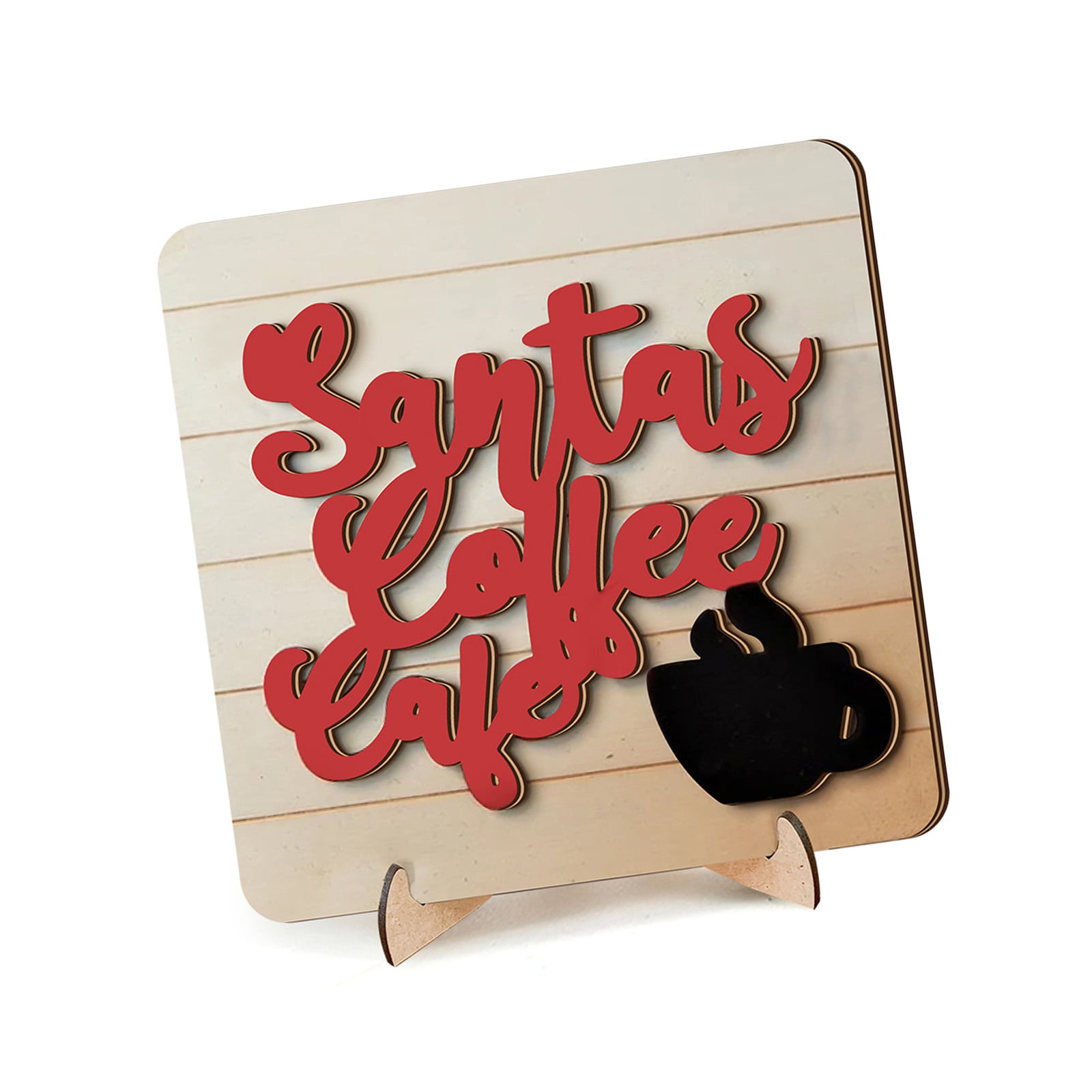 Farmhouse Coffee Cafe Sign Cafe Table Tiered Tray Decors Plaques with ...