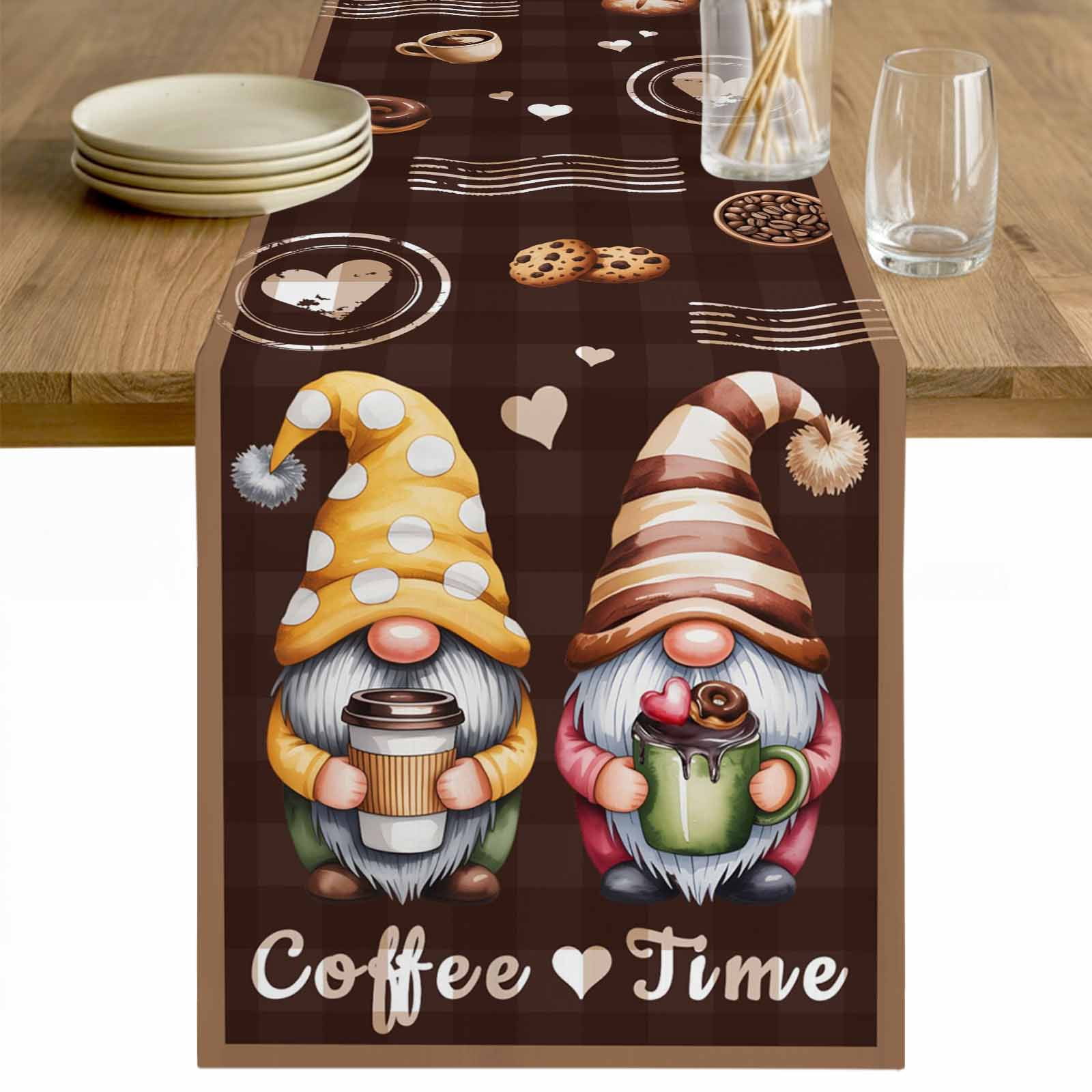 Farmhouse Coffee Time Table Runner 120 Inches Long Farmhouse Dress ...