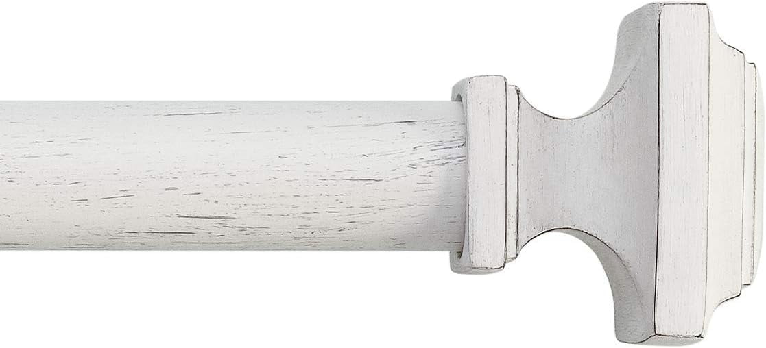 Farmhouse Collection Diameter Curtain Rod Set with Cottage Square ...