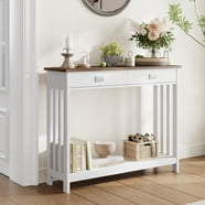 Casual Home Kennedy Console Table, Concealed Drawer, Solid Pine, Warm ...