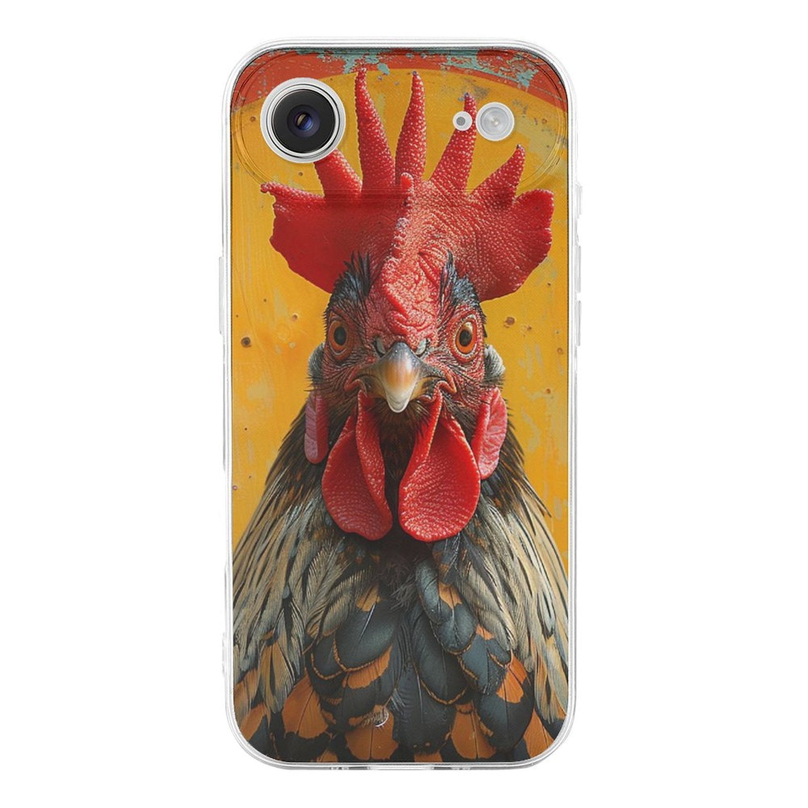 Farmhouse Country Rooster Chicken Transparent TPU Case for iPhone 17 ...