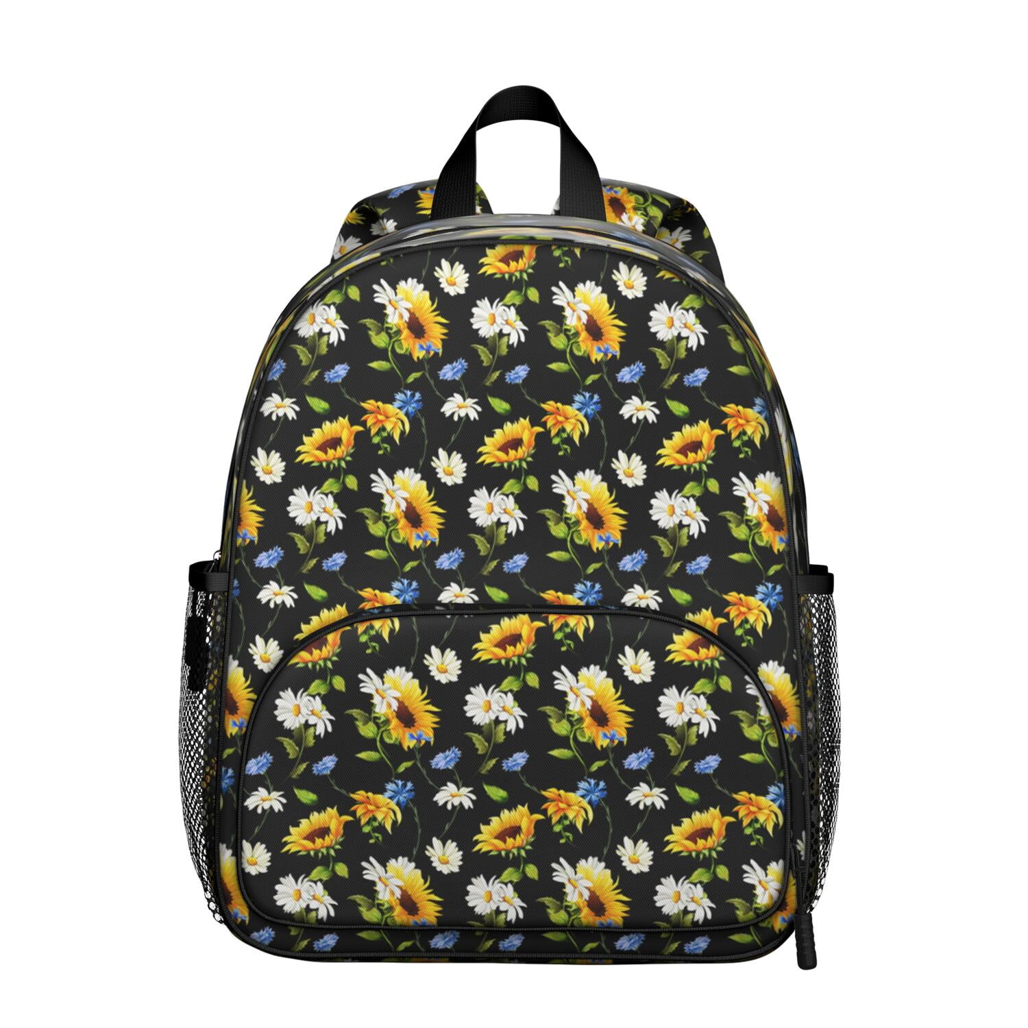 Farmhouse Country Sunflower Backpack - Waterproof Durable School Bag ...