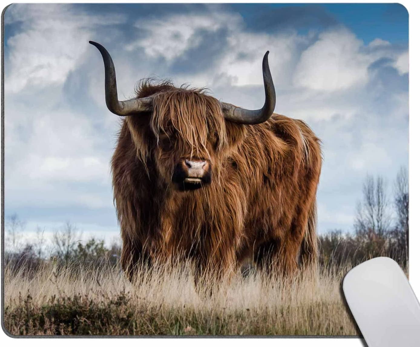 Farmhouse Cow Mouse pad for Office, Cute Farm Animals Cattle in Fall ...