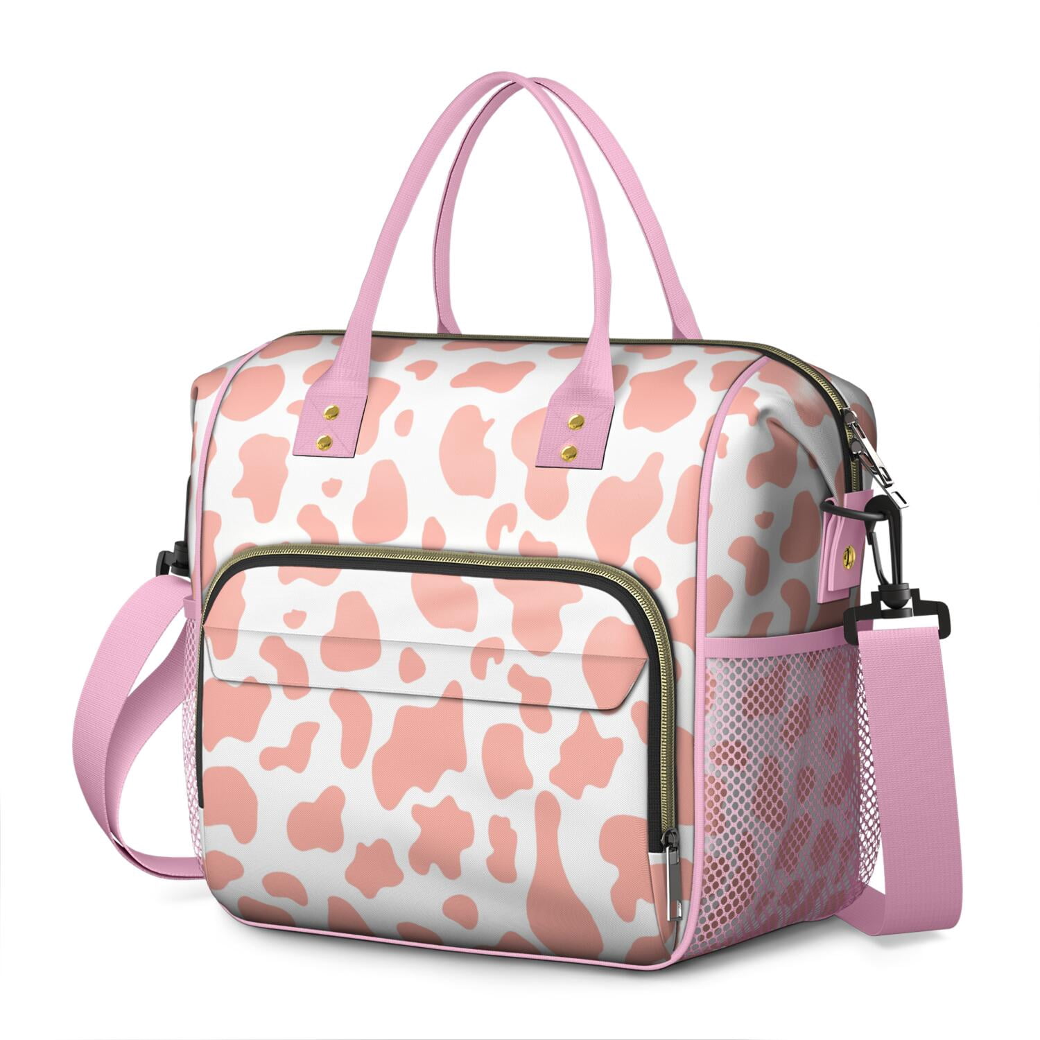 Farmhouse Cow Pattern Lunch Box – Rustic Style Dual Compartment ...