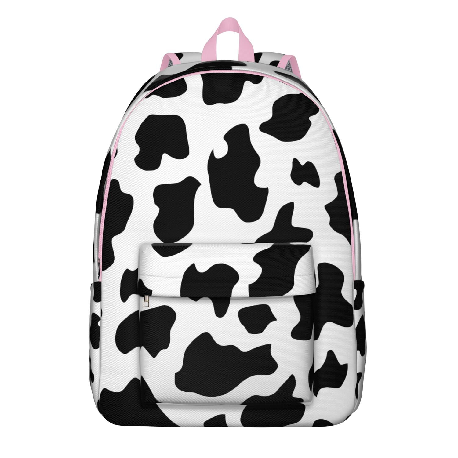 Farmhouse Cow Print Backpack, Vintage Country Style School Bag with ...