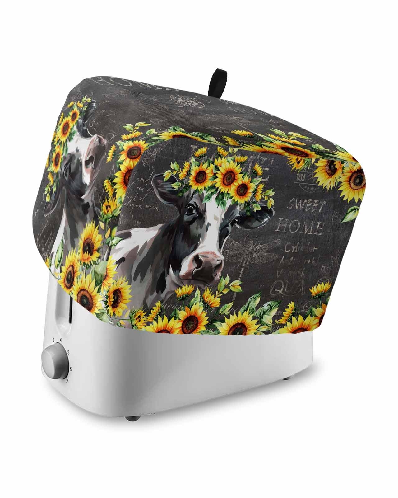 Farmhouse Cow Toaster Cover 4 Slice, Large Kitchen Appliance Covers ...