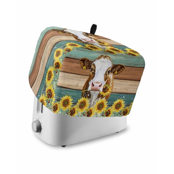 Farmhouse Cow Toaster Cover 4 Slice, Large Kitchen Appliance Covers ...