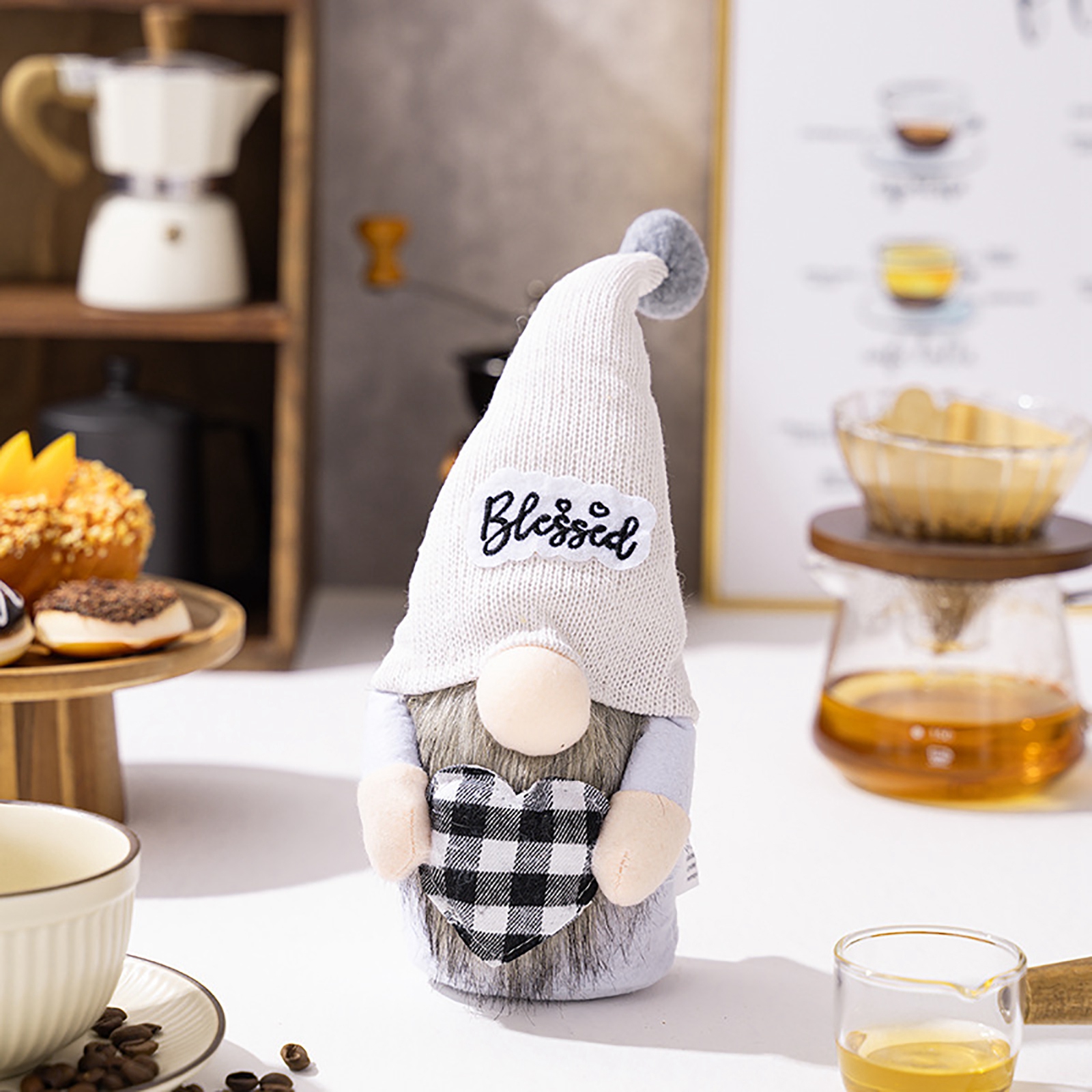 Farmhouse Crochet Gnomes Blessed Home Swedish Tomte Gnomes with ...