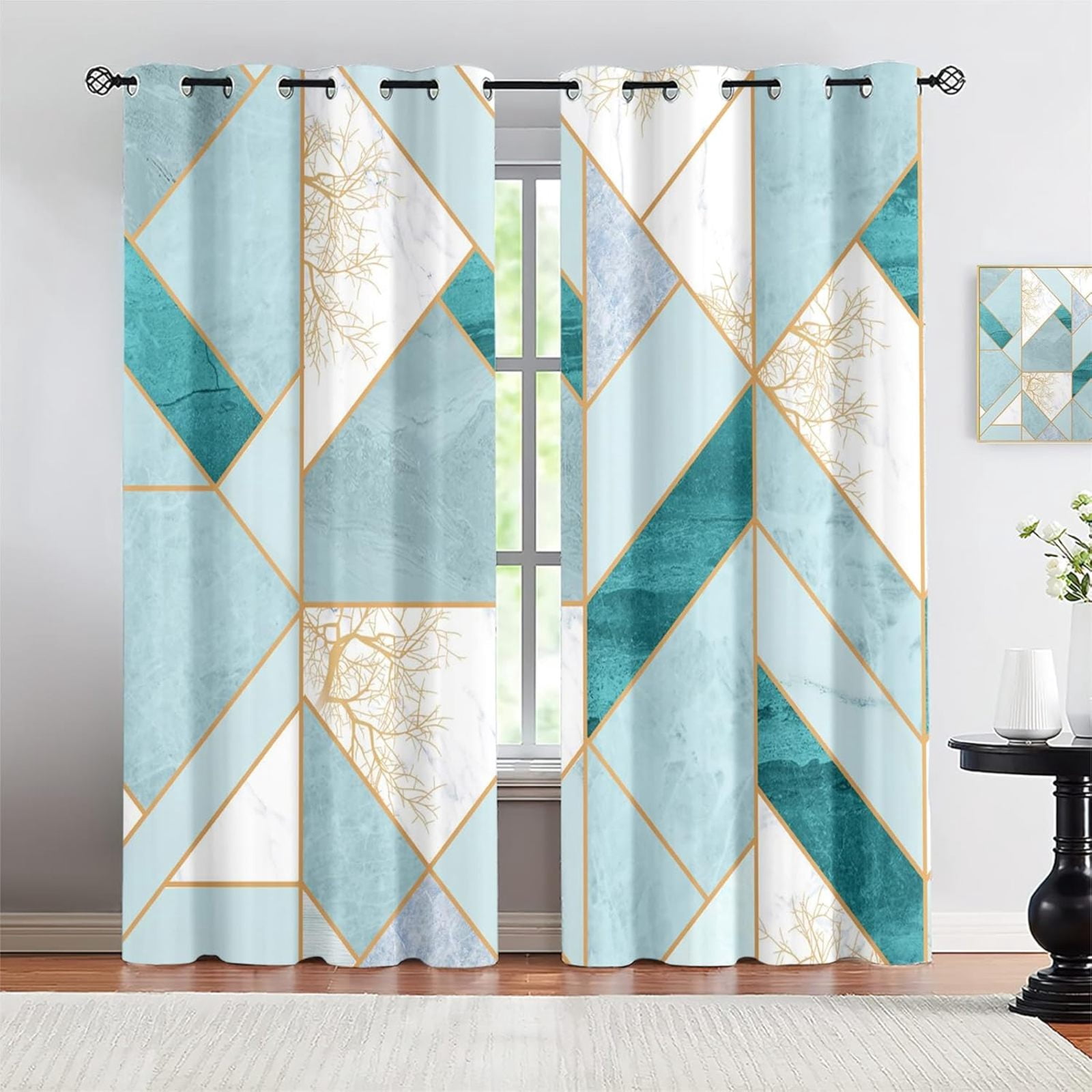 Farmhouse Curtains For Living Room Bedroom Kitchen Blackout Room ...