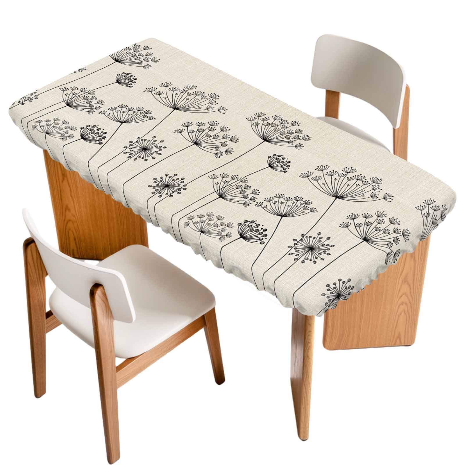 Farmhouse Dandelion Table Cloths for 3 Foot Rectangle Tables, Spring ...