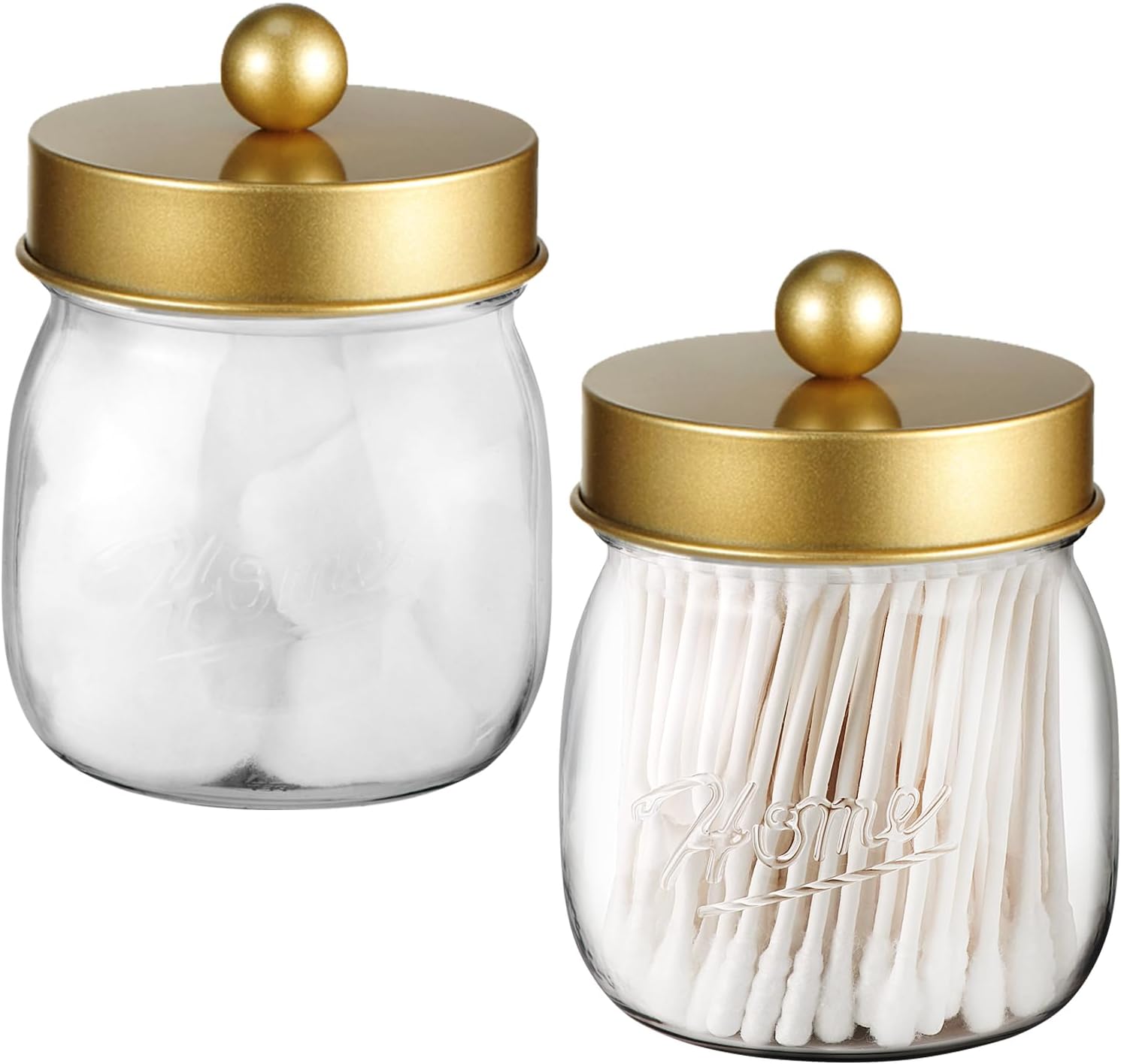 Farmhouse Decor Apothecary Jar Set,CHUNTIAN Jar Bathroom Vanity Storage ...