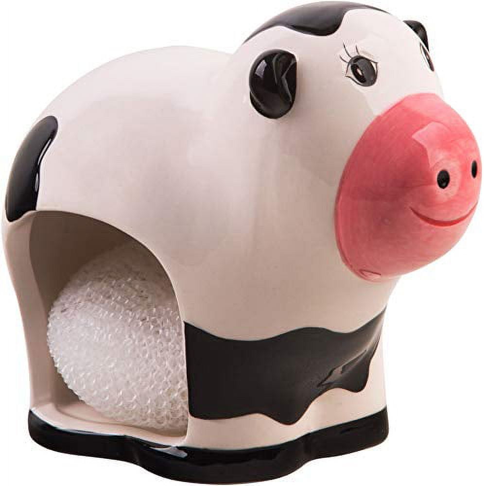 Farmhouse Decor Kitchen Sink Scrubby Holder - With Nylon Dish Scrubber ...