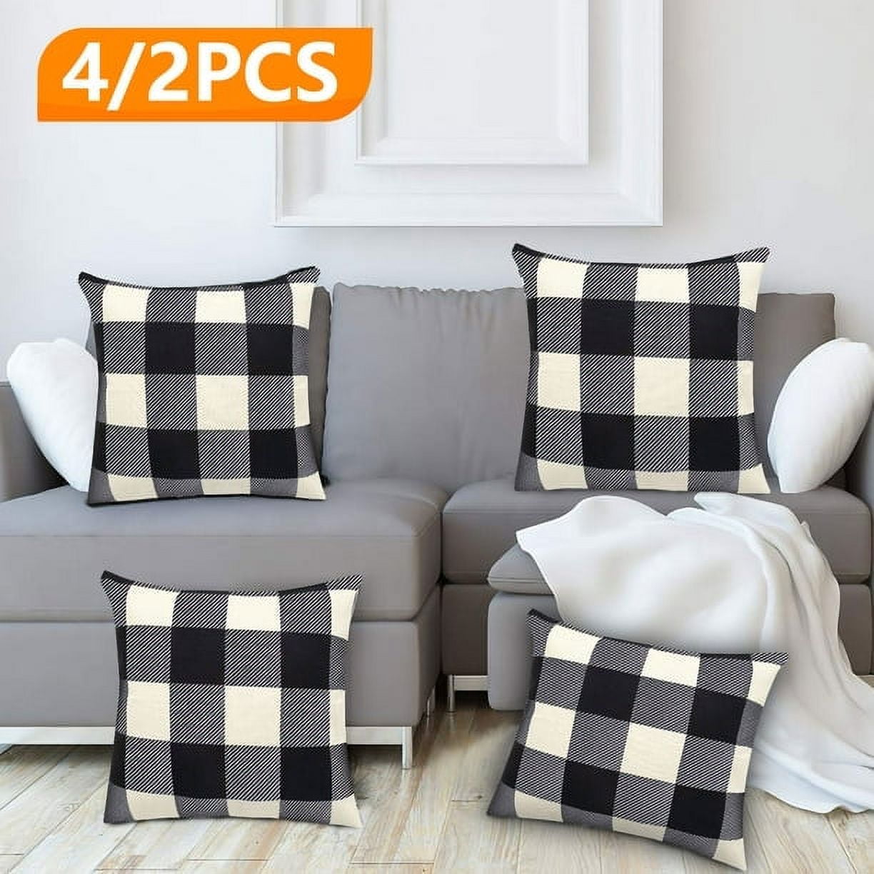 Black White Checkered Home Decor