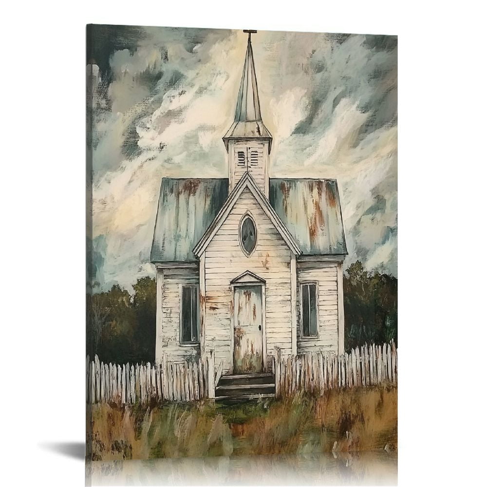 Farmhouse Decor Wall Art Country Church Pictures Christian Religious ...