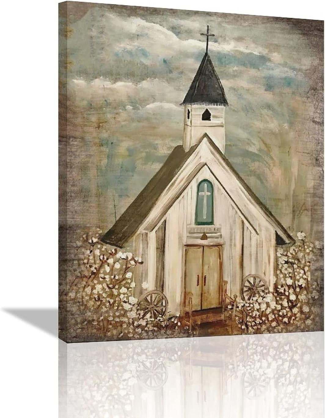 Farmhouse Decor Wall Art Country Church Pictures Christian Religious ...