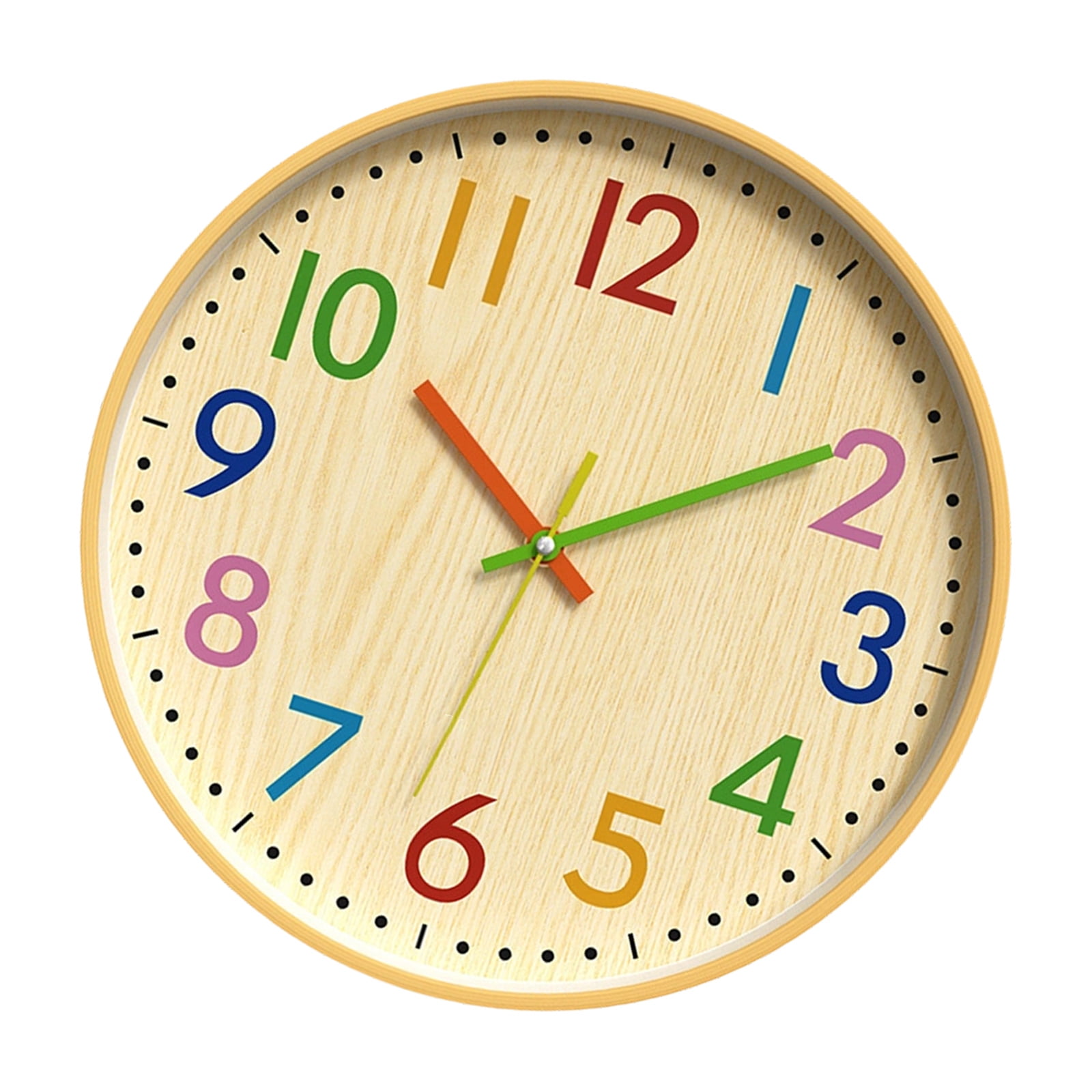 Farmhouse Decorative Clock, None Ticking, Operated Wall Clock - Walmart.com