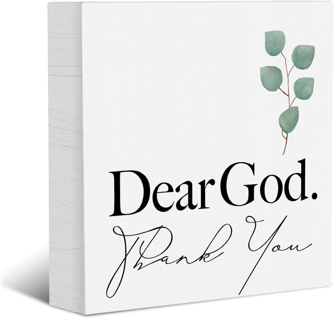 Farmhouse Decorative Signs Plaques Wooden Box Sign Desk Decor ...