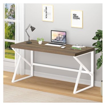 Better Homes & Gardens Modern Farmhouse L-Desk, Rustic Gray Finish ...