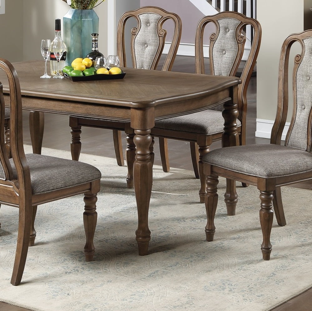 Farmhouse Dining Table Set for 6, Include Extendable Dining Table ...