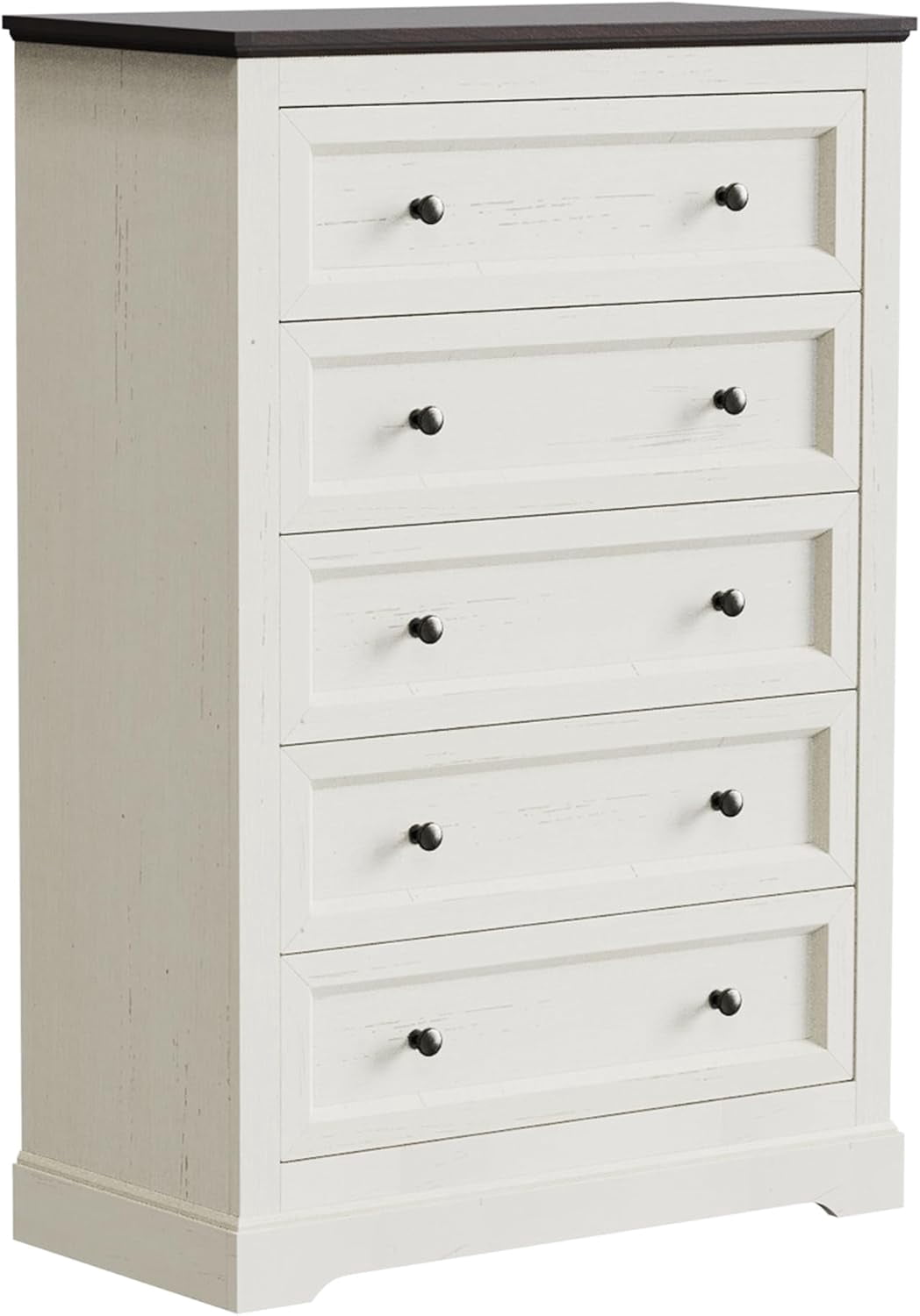 Farmhouse Dresser 5 Drawer, Bedroom Chest of Drawers, Dressers with 5 ...