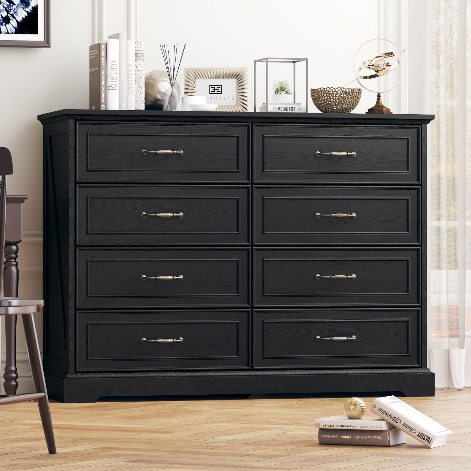 Farmhouse Dresser for Bedroom with 6 Drawer Dresser for Closet Rustic ...