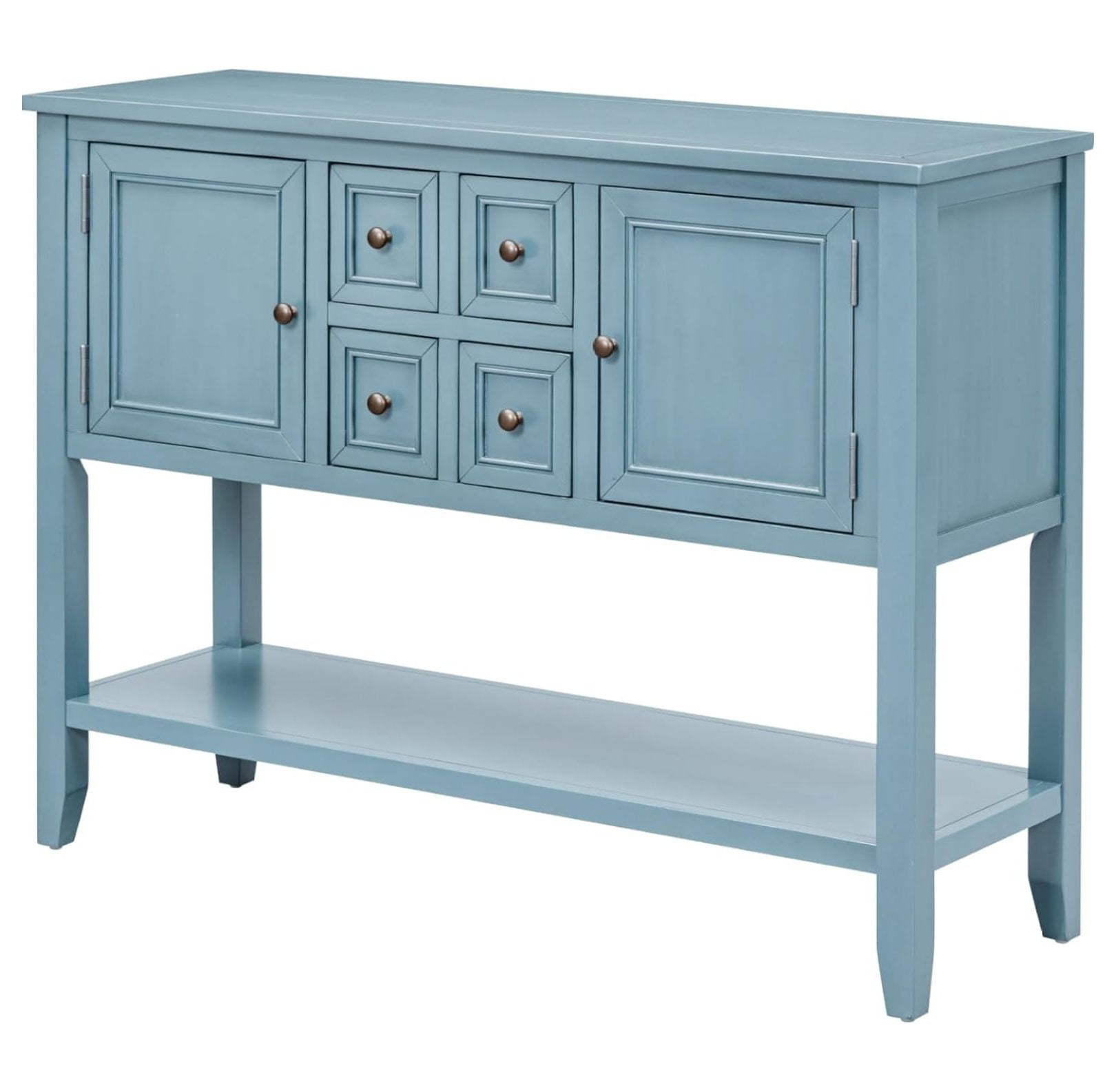 Farmhouse Entryway Console Table with Storage Drawers and Shelf for ...