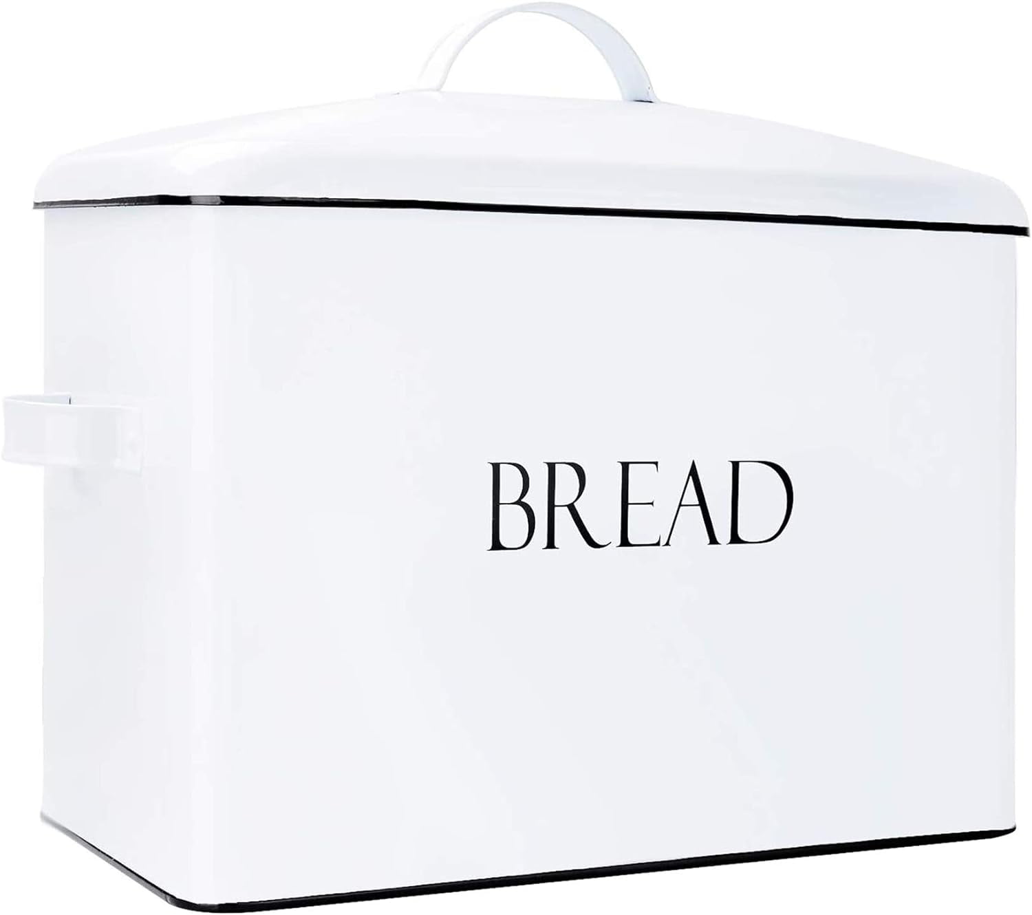 Farmhouse Extra Large Bread Box for Kitchen Countertop | White Bread ...