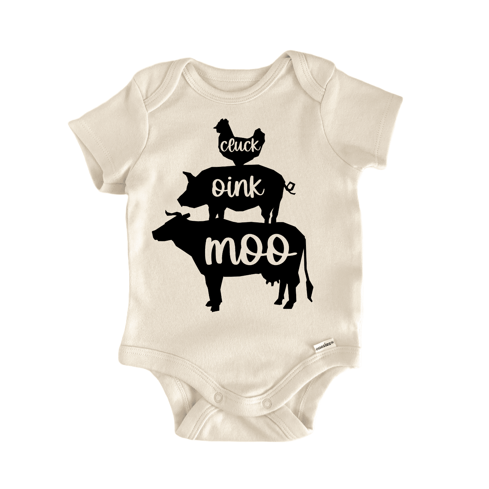 Farmhouse Farm Cluck Oink Moo - Baby Bodysuit - Walmart.com
