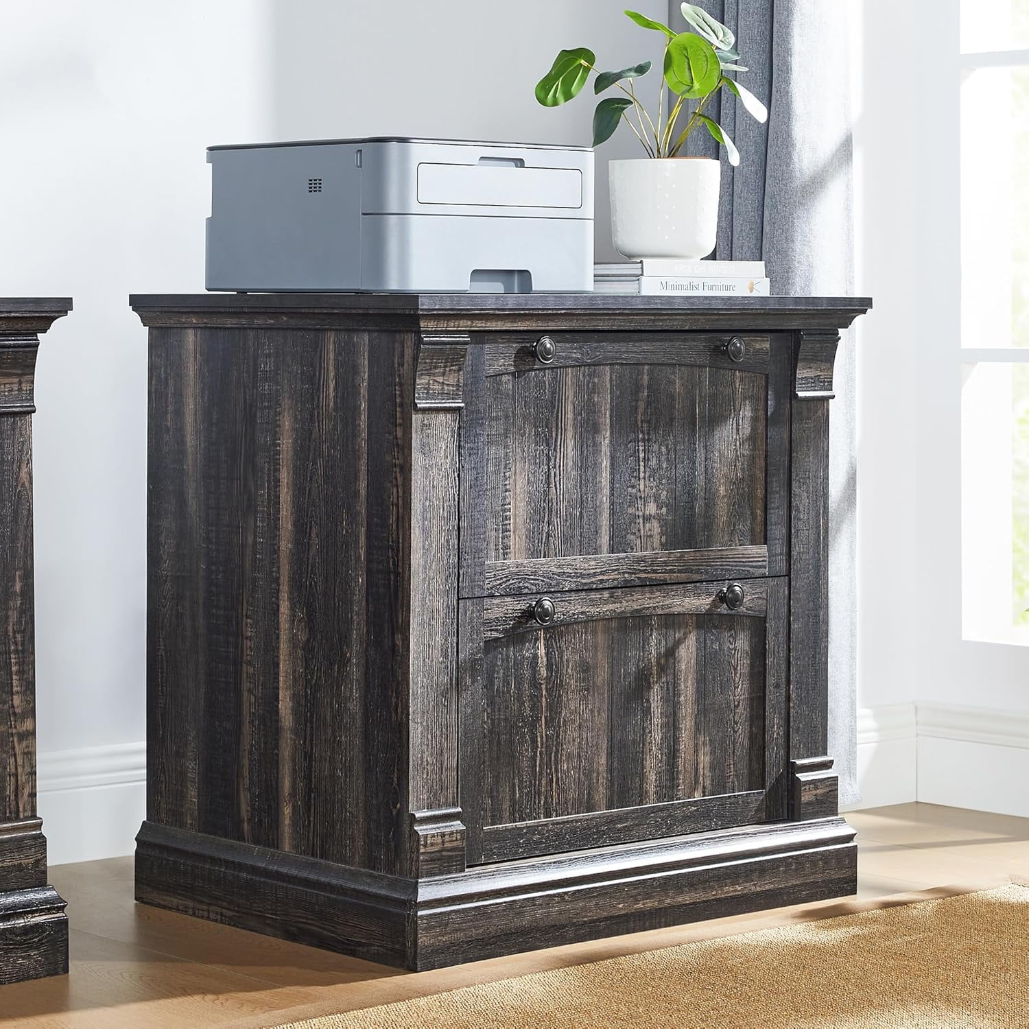 Farmhouse File Cabinet with 2 Drawers 30" Lateral Filing Cabinet with ...